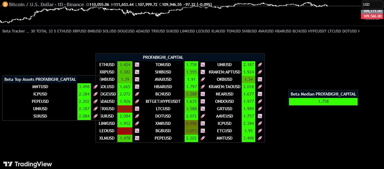 Beta Tracker: Real-Time Market Risk Monitoring Tool - Profabighi Capital